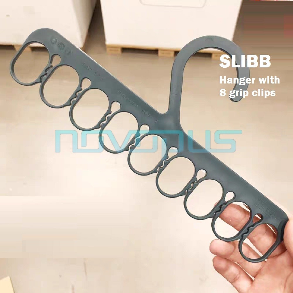 Novo Flexible Hanger with 8 Grip Clips for Small Garments Socks ...
