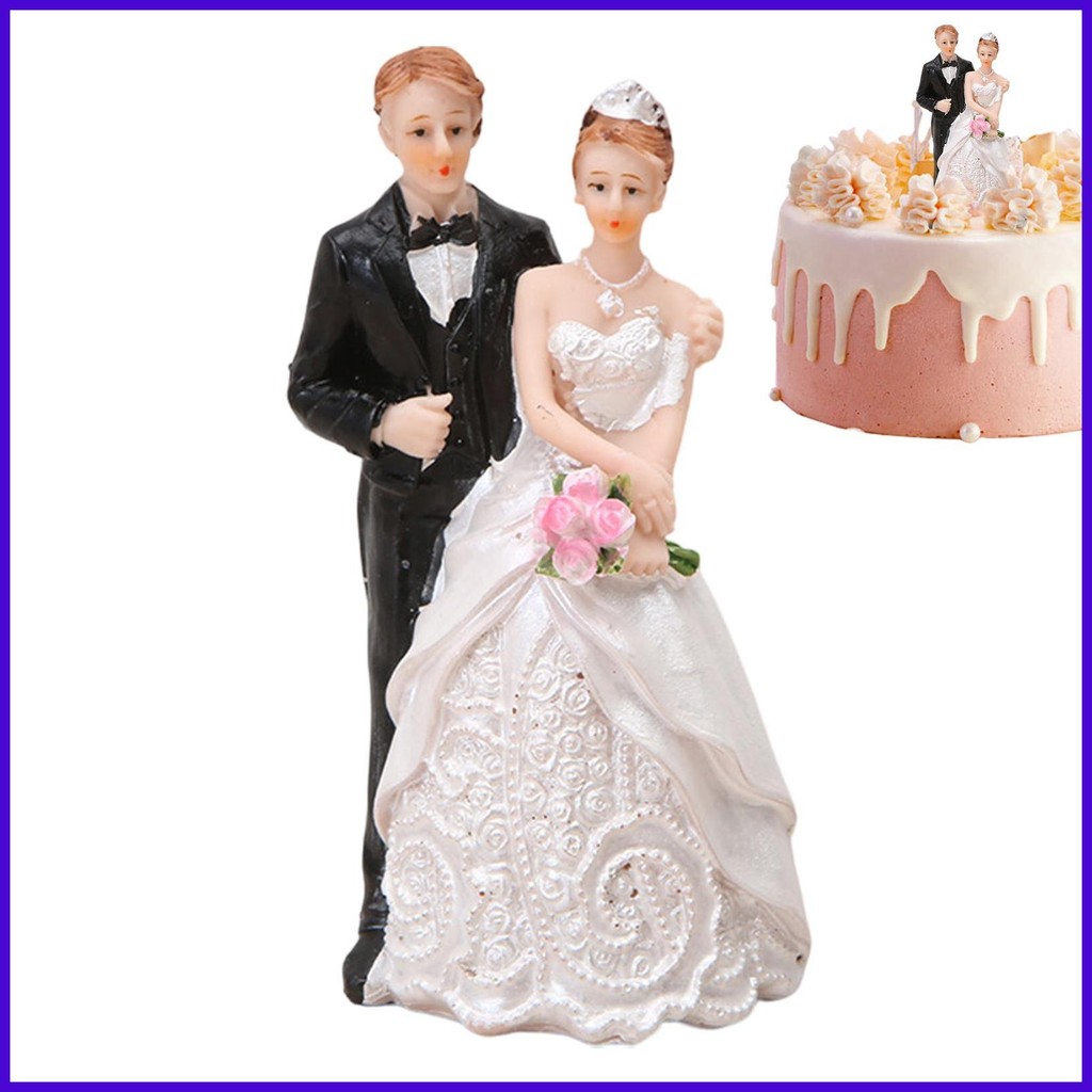 Wedding Couple Figurine Bride and Groom Art Sculpture Collectible ...