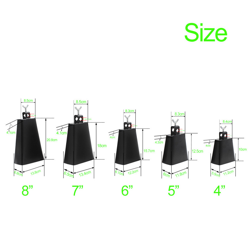 Cow Bell Drums Loud Cowbell Percussion Instruments Crisp for Sports ...