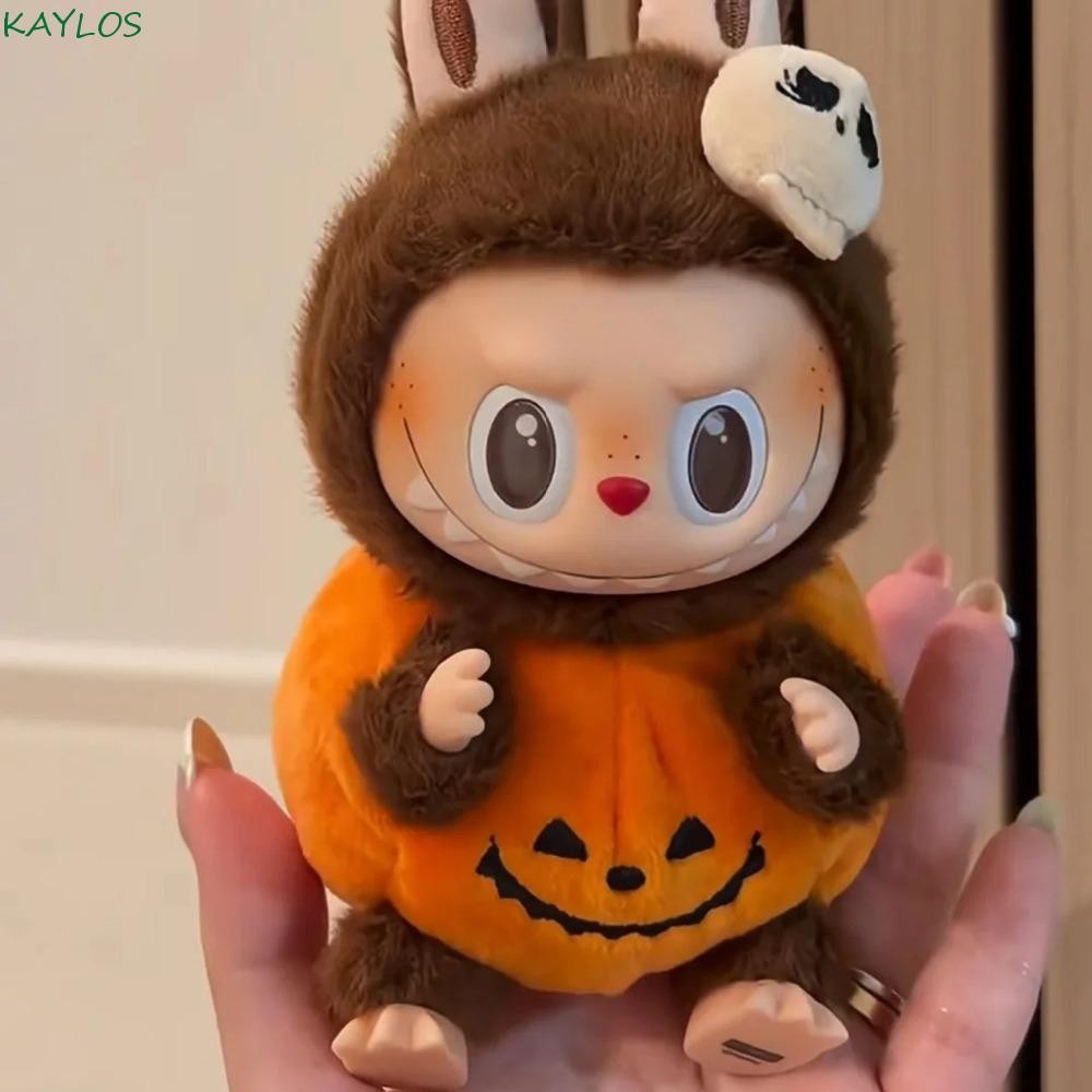 KAYLOS Halloween Labubu Doll, Carnival Anti-lost Pumpkin Labubu Plush ...