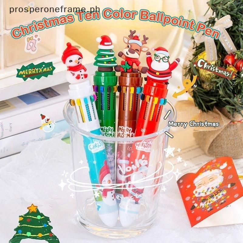 prosperoneframe Cute Kawaii Christmas Multicolor Ballpoint Pen Cartoon ...
