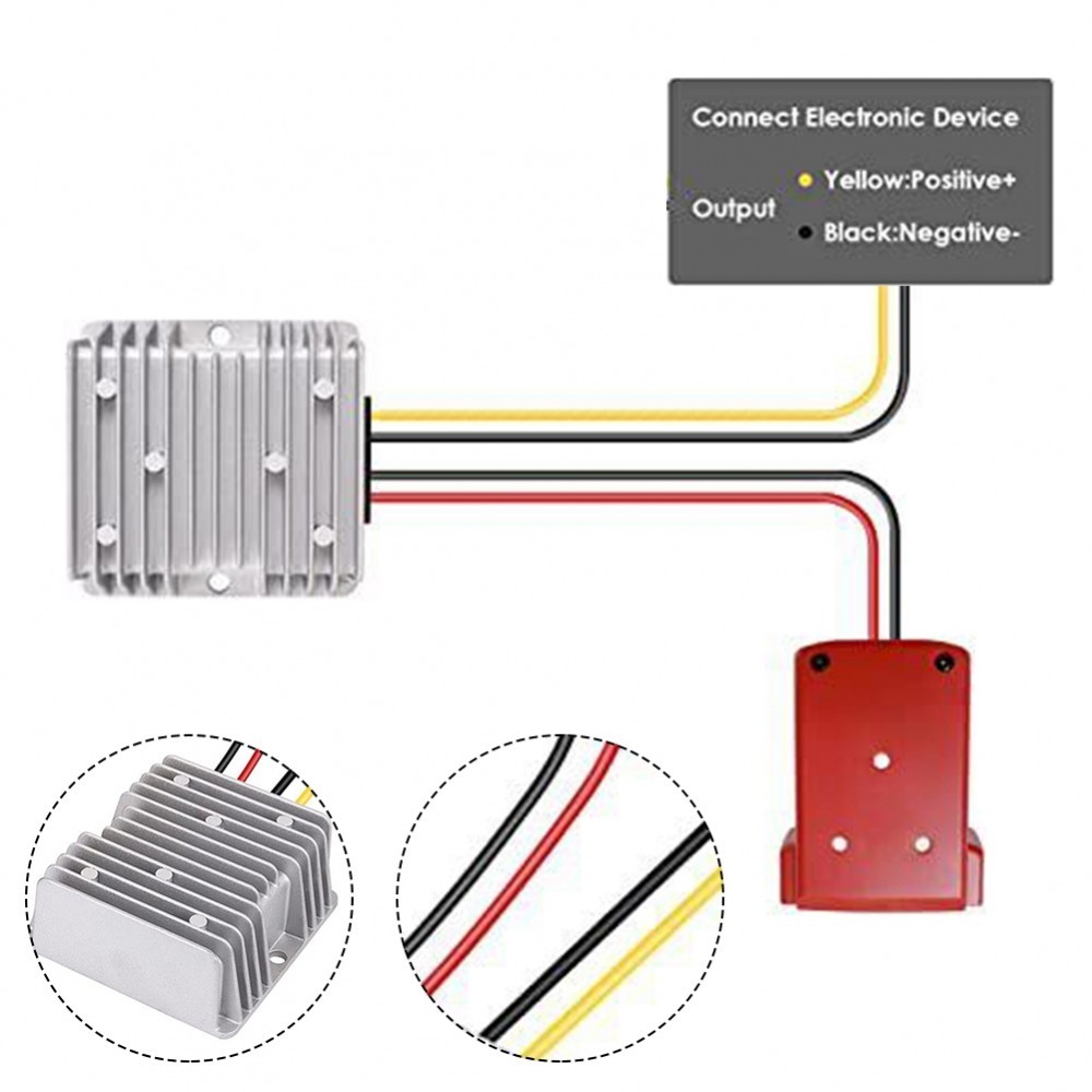 Converter Step Down Supply 180W Battery Dock DIY Adapter Intelligent ...