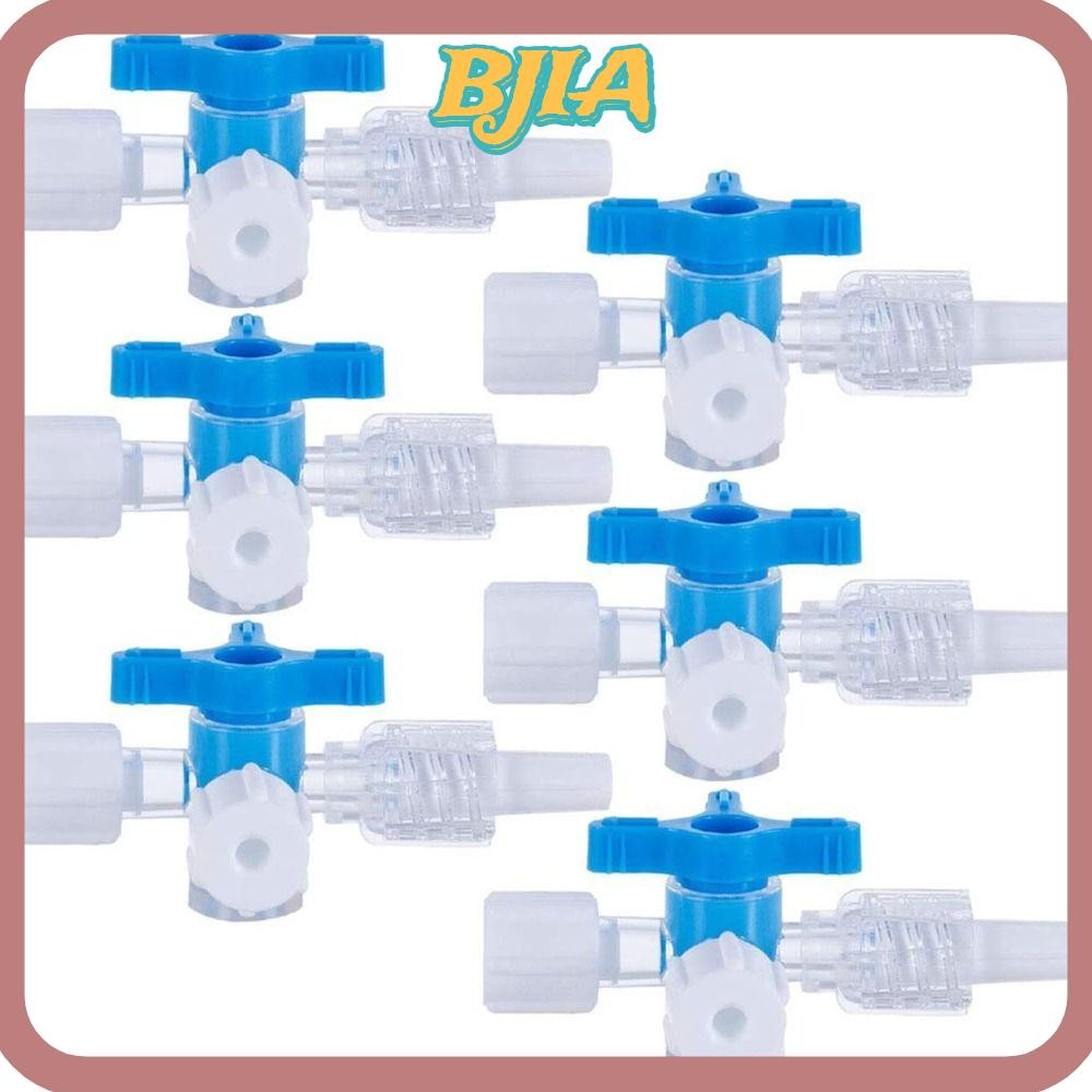 BJA 6pcs 3-Way Valve, 3-Way Stopcocks Male Lock Ball Valve, Medical ...
