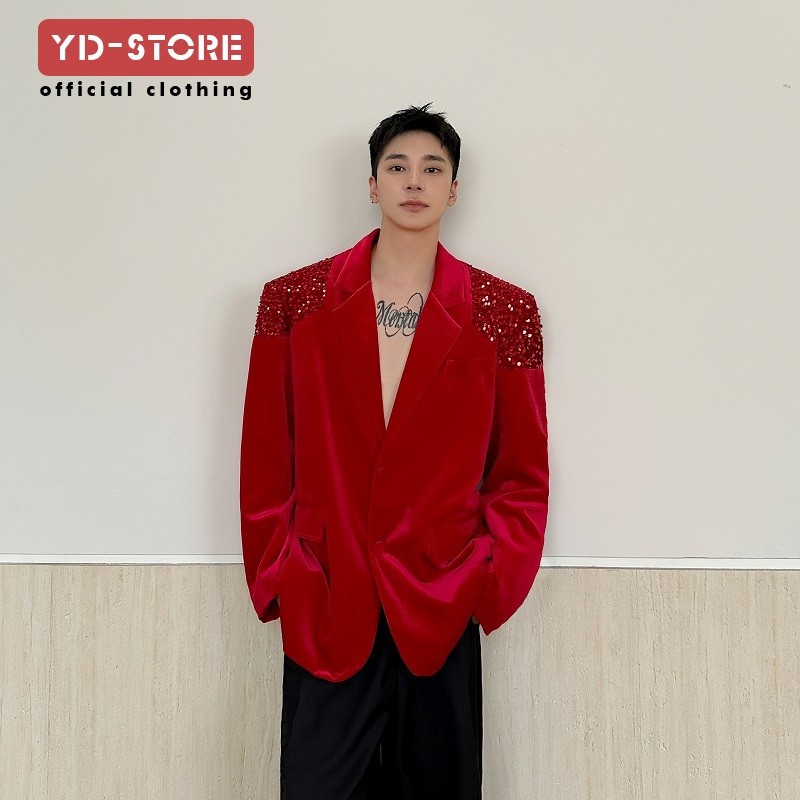 Niche Light Luxury Premium Banquet Dress Suit Male Singer Party Host ...