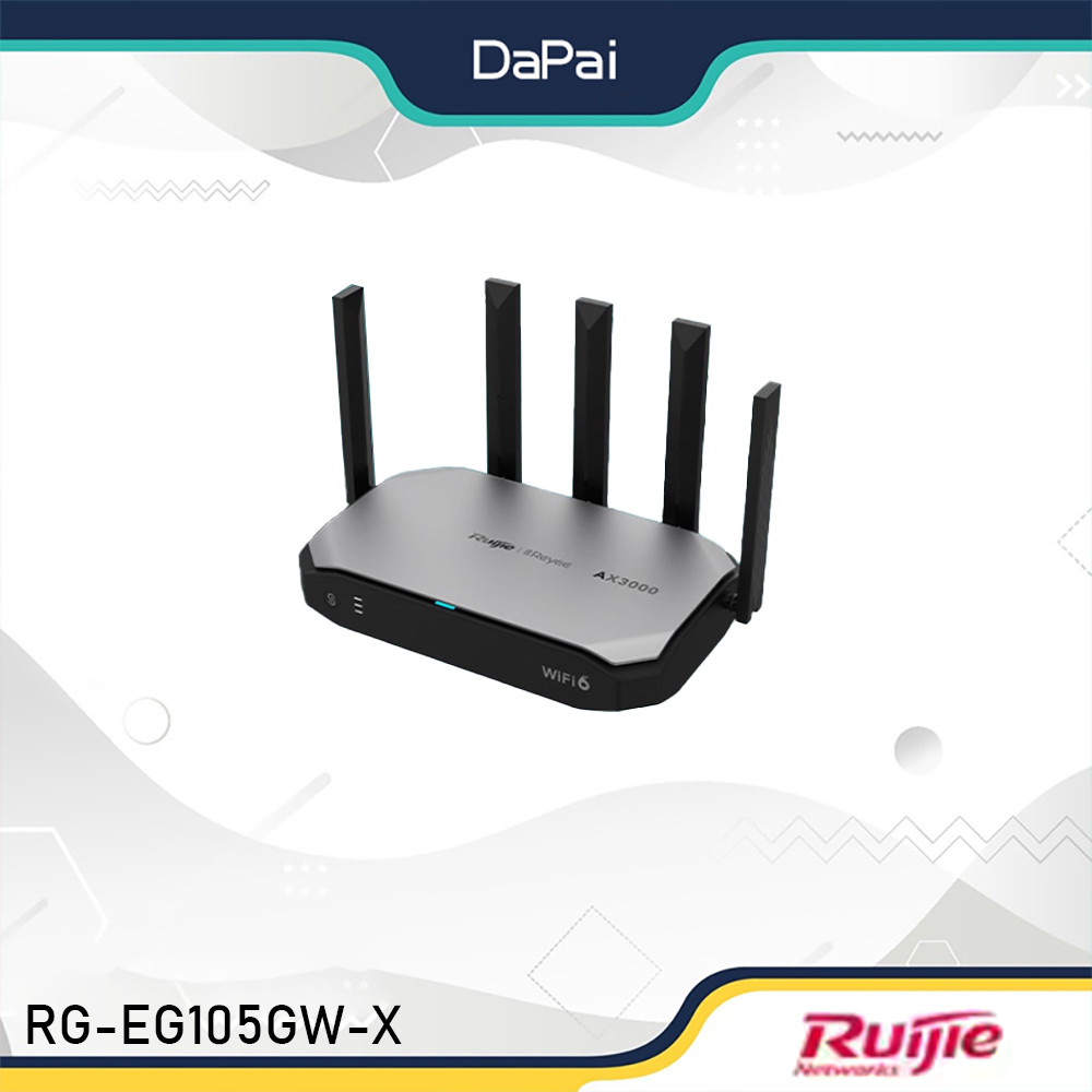 Ruijie RG-EG105GW-X Gateway Wireless Router Enterprise WiFi 6 Gigabit AX3000 Dual band 5G with ...