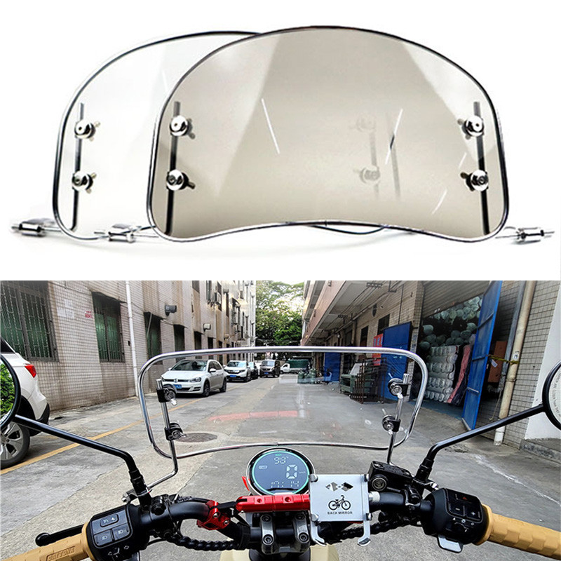 HOT SALE Universal Motorcycle Windshield Front Wind Deflector ...