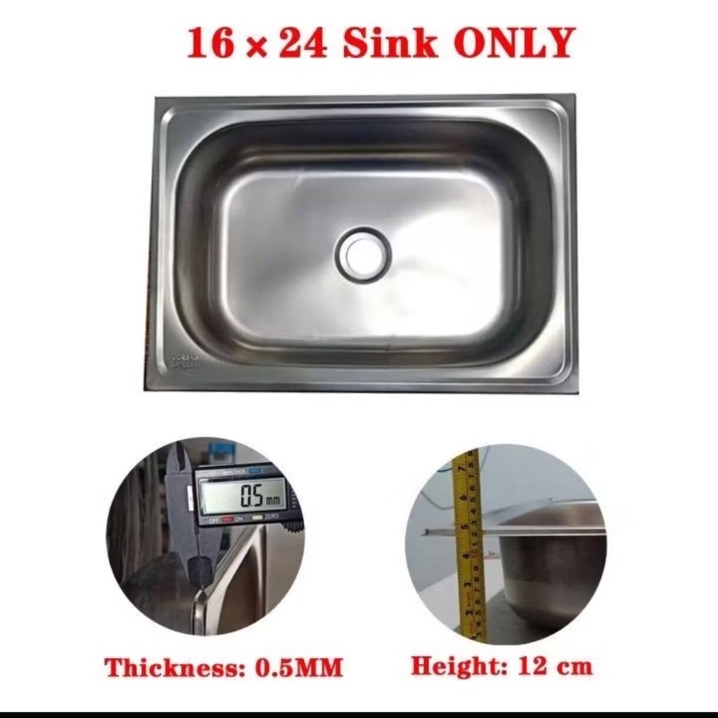 [Hot style]stainless kitchen Sink/Lababo 16 × 24"/ 14 × 20"/75 × 40 / ...