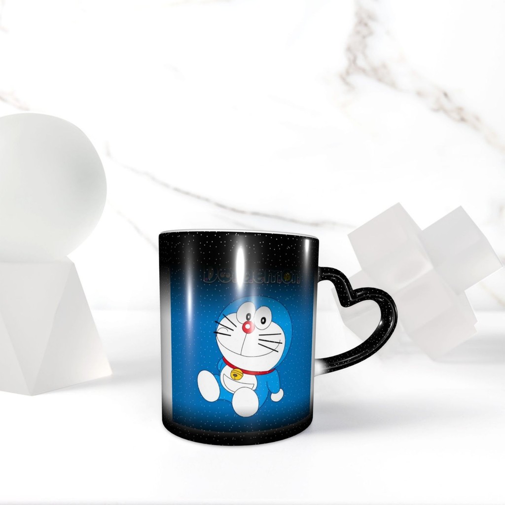 Doraemon DIY Photo Magic Color Changing Mug,Unique Ceramic Coffee Cup ...