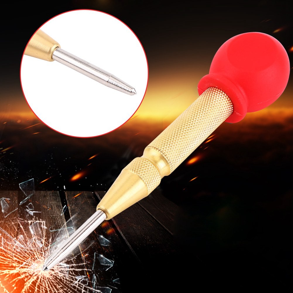Automatic Centre Punch, 1 PCS Brass Spring Loaded Center Hole Punch ...