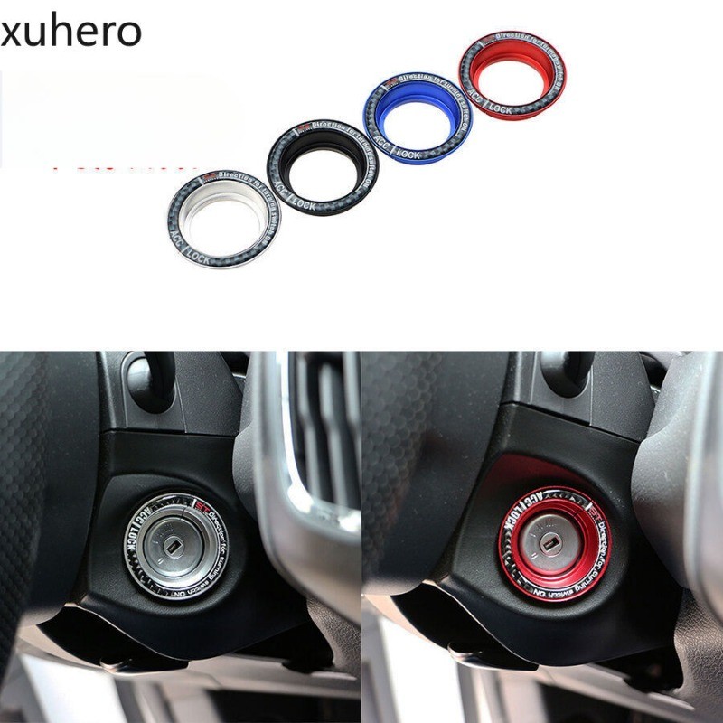 Car Ignition Key Ring Trim Engine Button Switch Hole Circle Sticker for ...