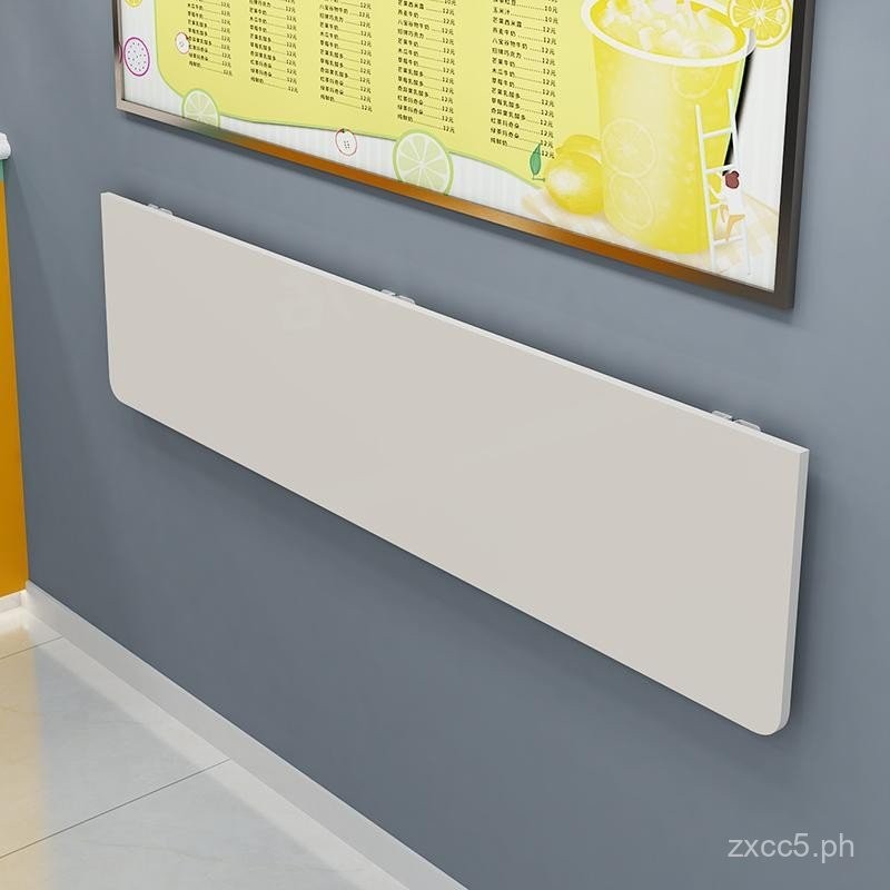 Wall-Mounted Folding Table Household Long Narrow Table Restaurant Milk ...