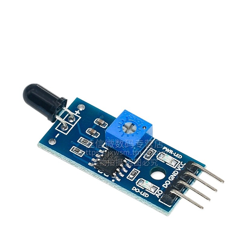 Flame sensor module Fire source detection module Infrared receiver module (4-wire system ...