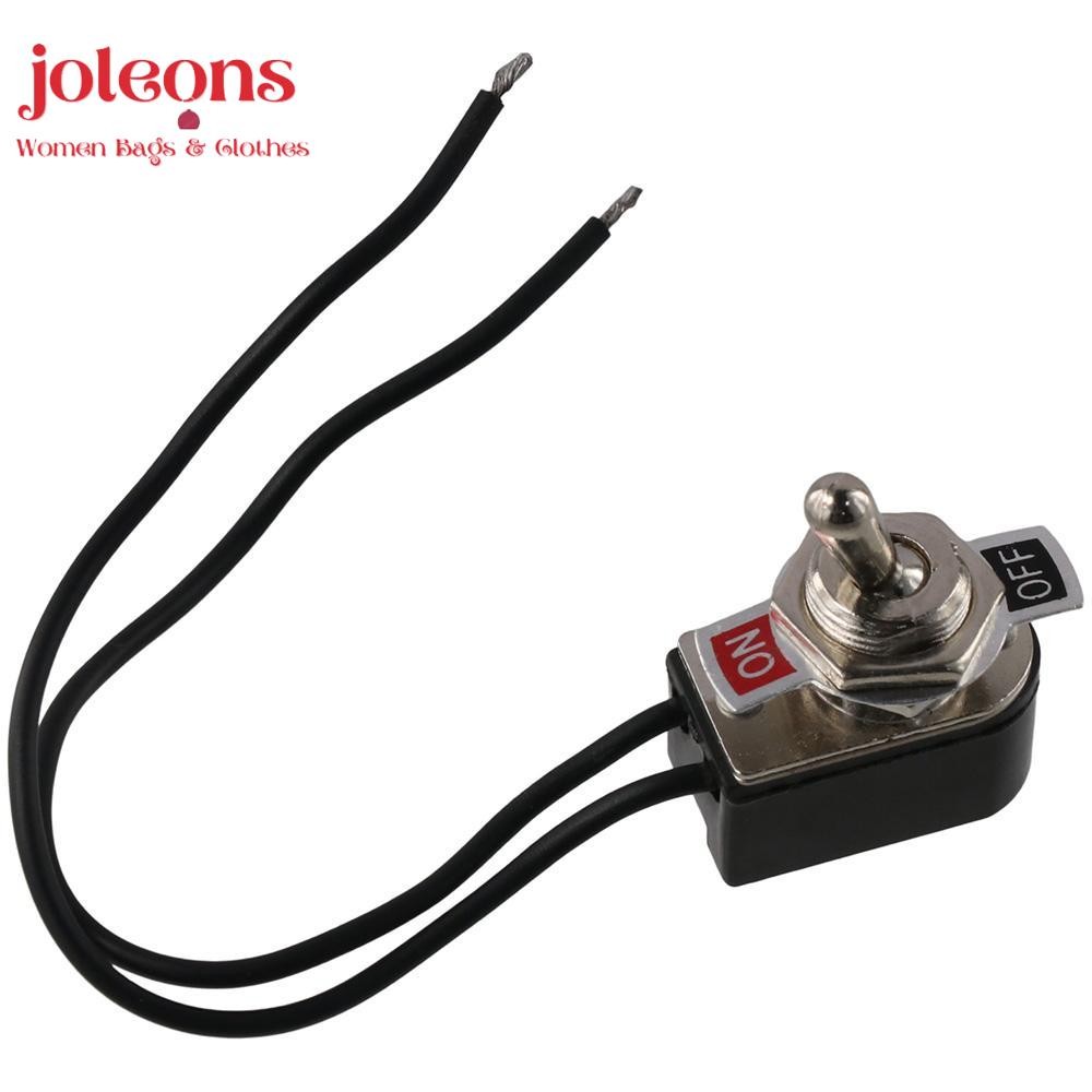 JOLEONS Toggle Switch, Mini 2 Pin Toggle Rocker Switch, Durable AC 6A ...