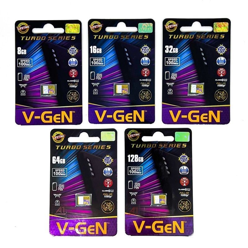 Memory Vgen Cls 10 Turbo Series 8GB 16GB 32GB 64GB 128GB | Shopee ...