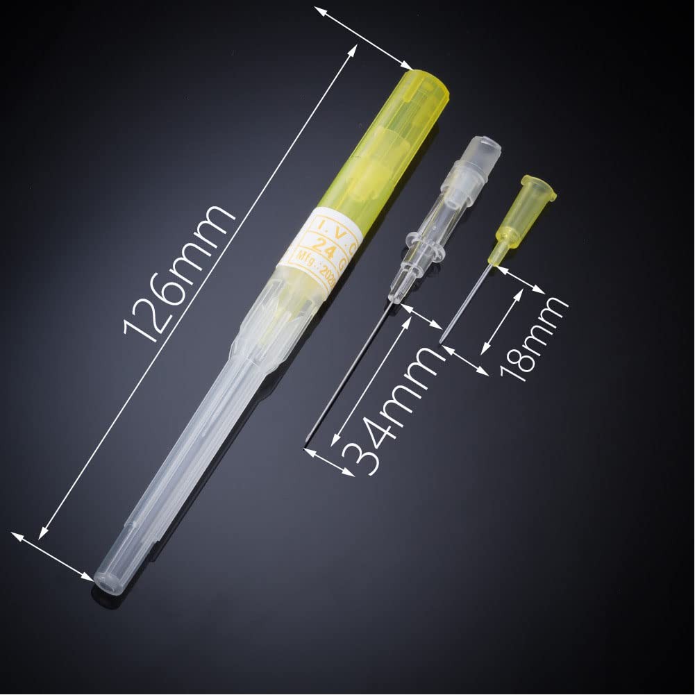 100pcs Catheter Piercing Needles, Body Piercing Needle IV Catheter ...