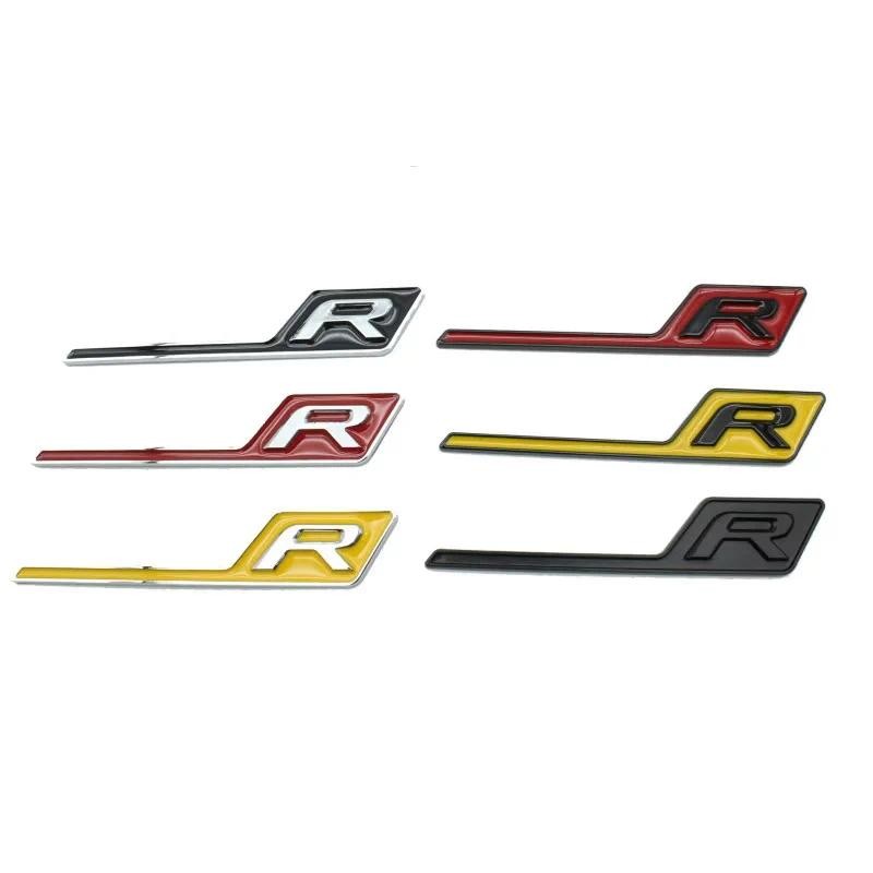 3D ABS Car Rear Trunk Decal Emblem R Logo Styling Badge Sticker For ...