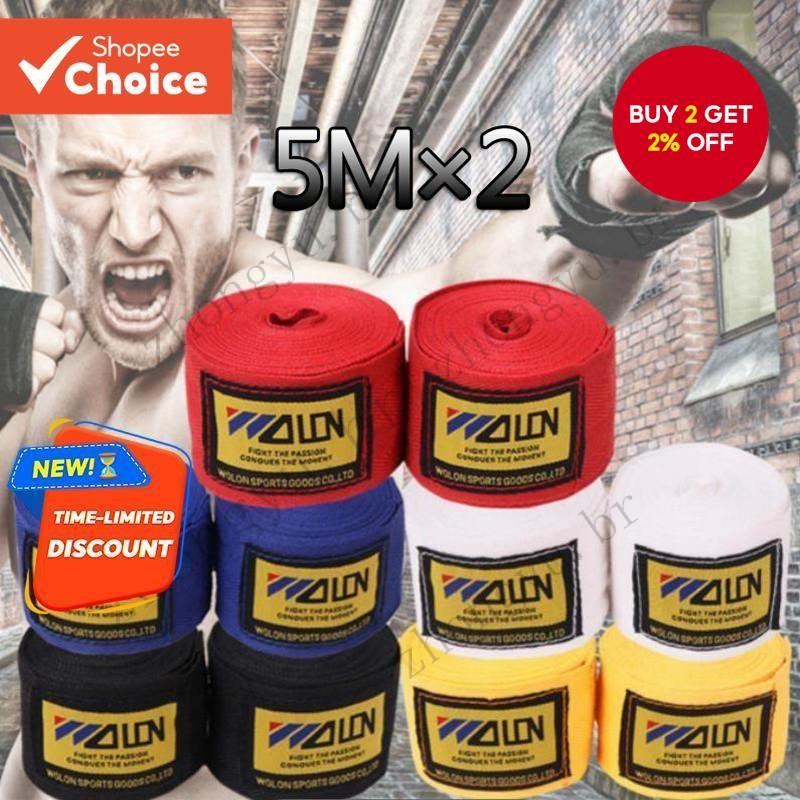 2PCS (PAIR) Boxing Wrap Sports Hand Wraps Support for Muay Thai ...