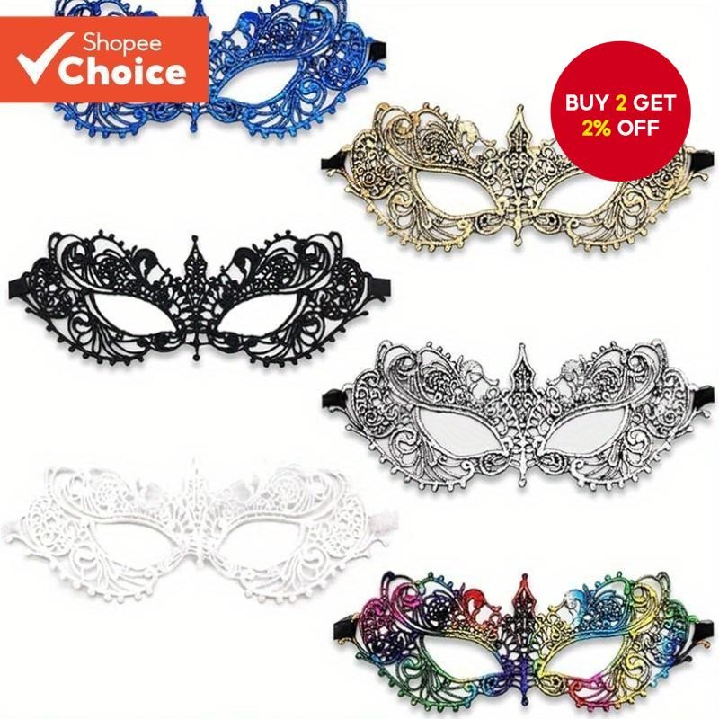 1 Piece Set Women's Fabric Lace Masquerade Party Mask, Carnival ...