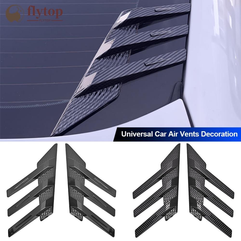 FLYTOP Universal 2Pcs Car Rear Windshield Side Spoiler Rear Wing Trim ...