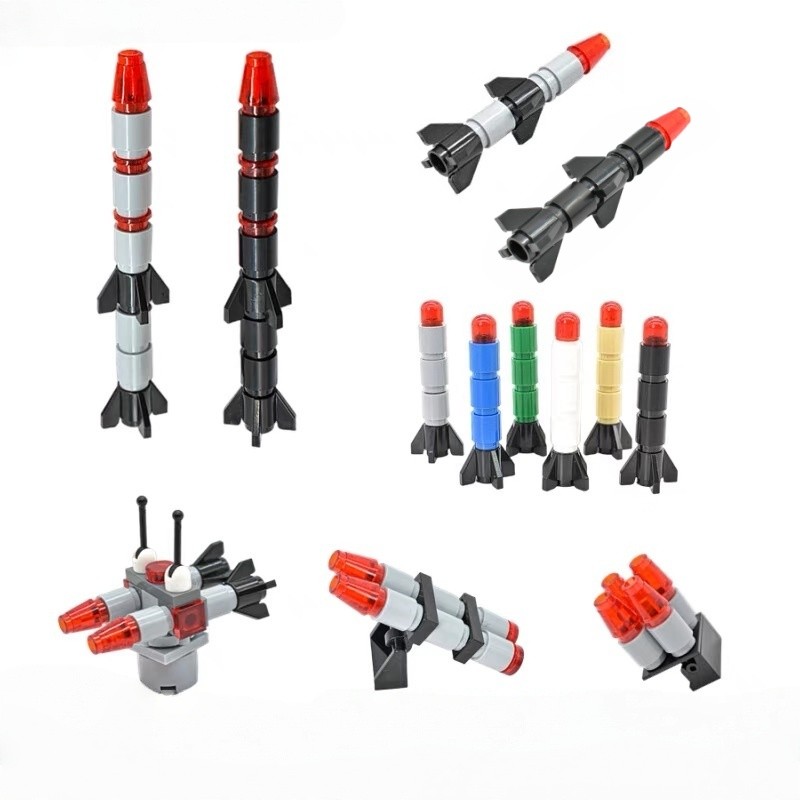 MOC Building Blocks Rocket Launcher Missile Modelling Cannonball ...