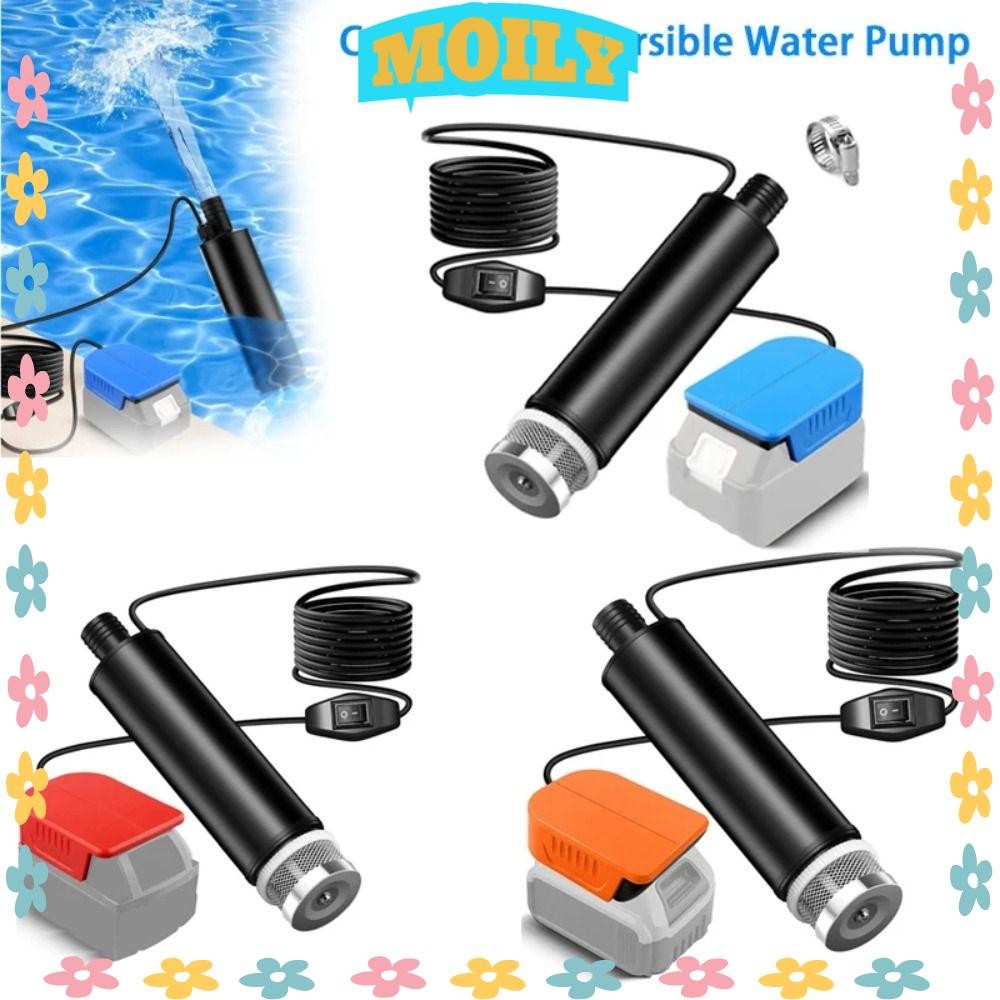 MOILYPH Battery Powered Pump, Quick Connect Adjustable Flow Submersible ...
