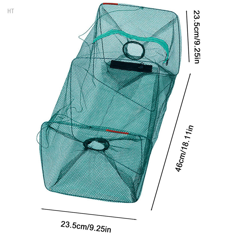 Outdoor Large Hole Portable Fishing Trap, Foldable Dual-Entry Fish And ...