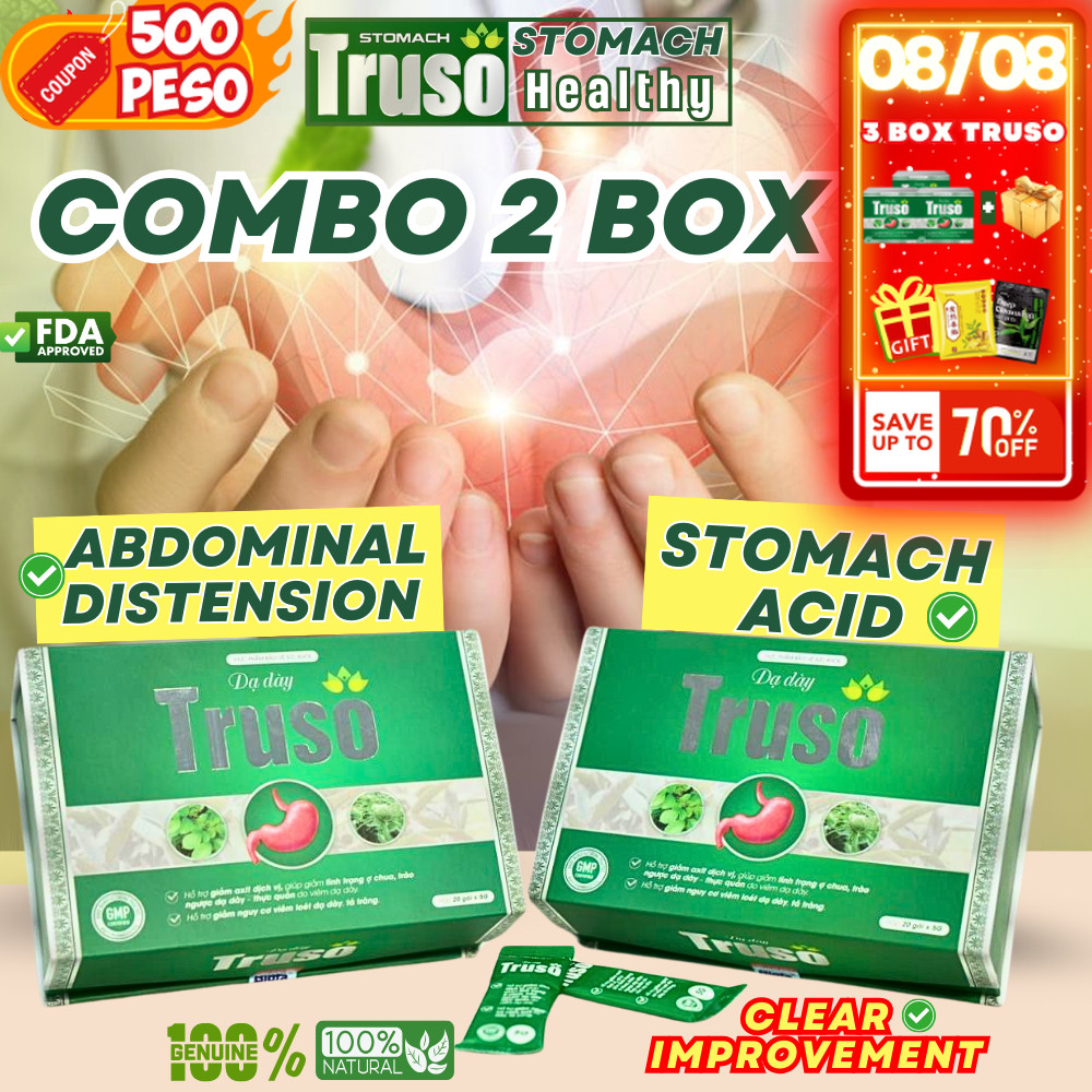 BEST SELLER 2 Box Stomach Truso Herbal Tea treats acid reflux, stomach ...
