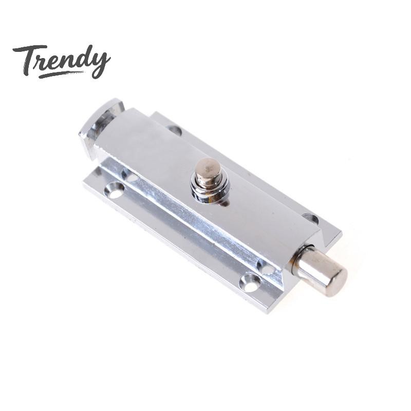 [Trendy] Button Push Open Safety Lock Door Window Security Bolt Latch ...