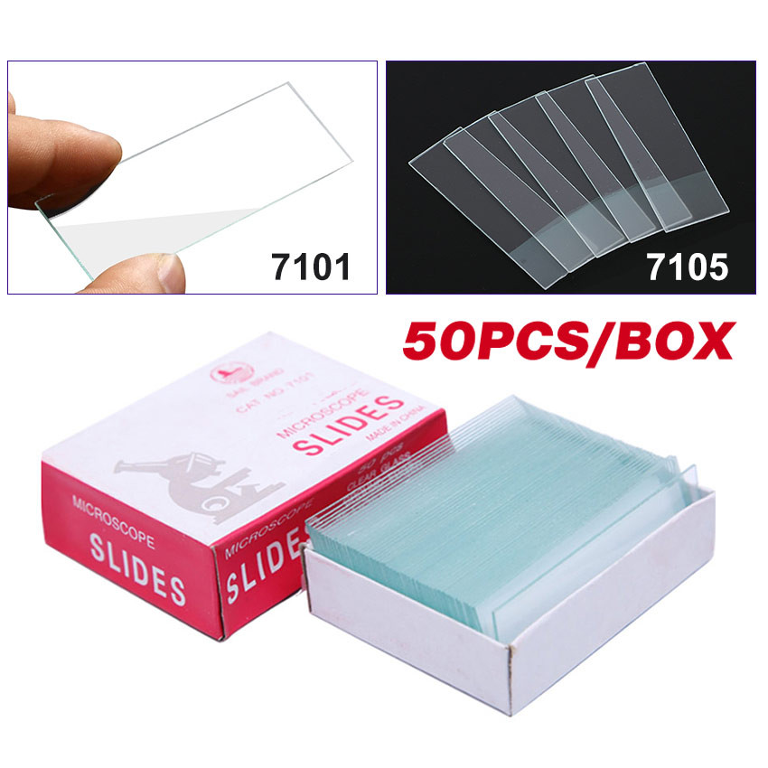 IDOKY 50 pcs/Box Biological Microscope Slides Cover Glass Slips for ...