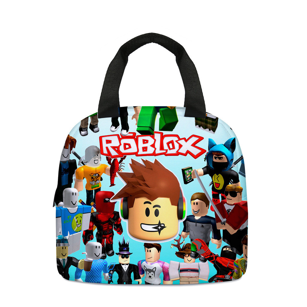 2024 Hot-selling 3D New Virtual World ROBLOX Lunch Bag Primary School ...