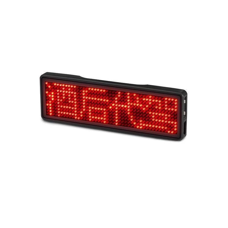 LEAWAY Mini LED Display Rechargeable LED badge screen name Message Tag ...