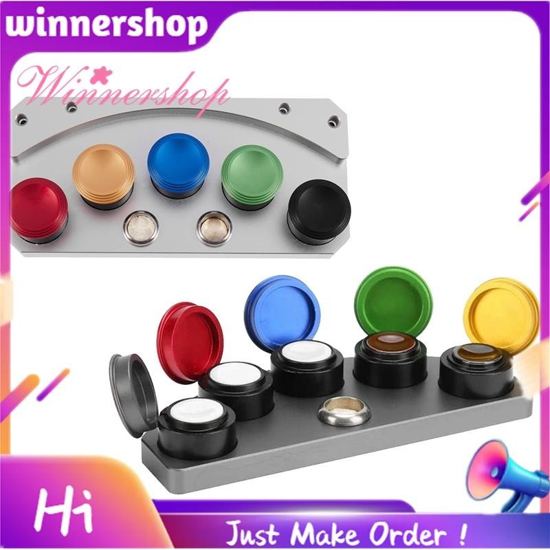 Watch Oil Oiler Stand Die Cast 5 Oiler Dishes Cups with Cover Watch ...