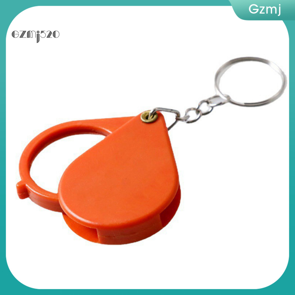 Gzjjx Magnifier Keychain Stainless 10 Times Magnification Appreciate ...