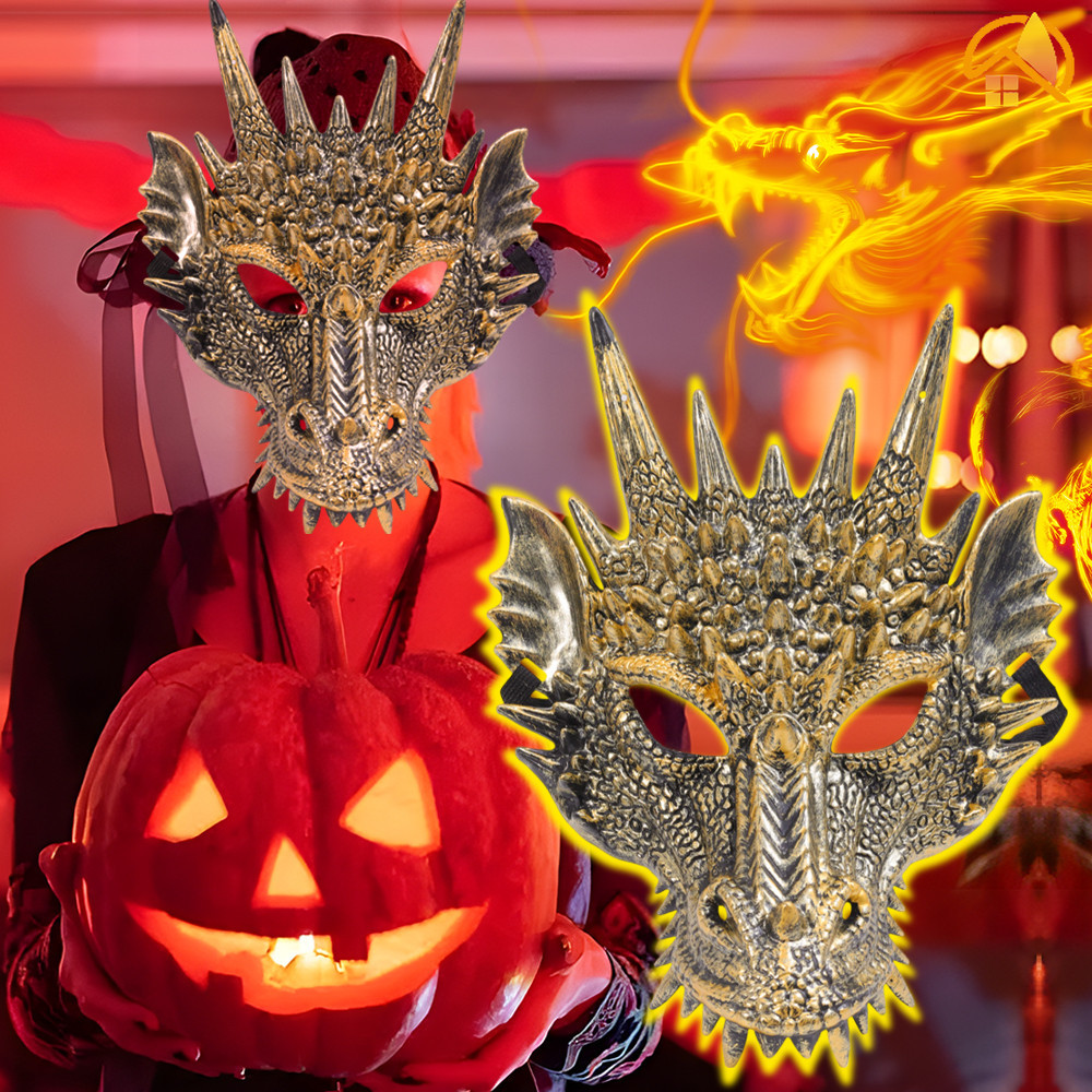 Personalized Dark Cool Style Halloween Cosplay Draconic Mask- DIY ...