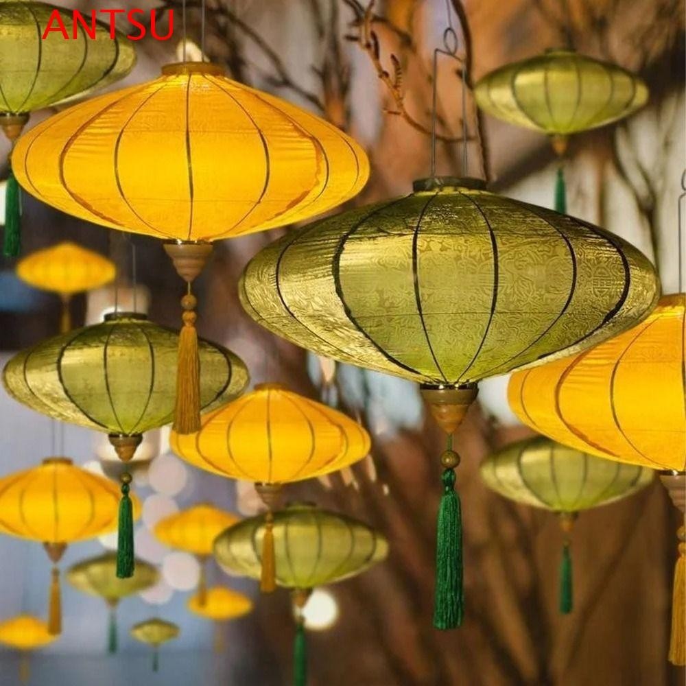 ANTSU Mid Autumn Festival Antique Lantern, Chinese Handmade Fabric ...