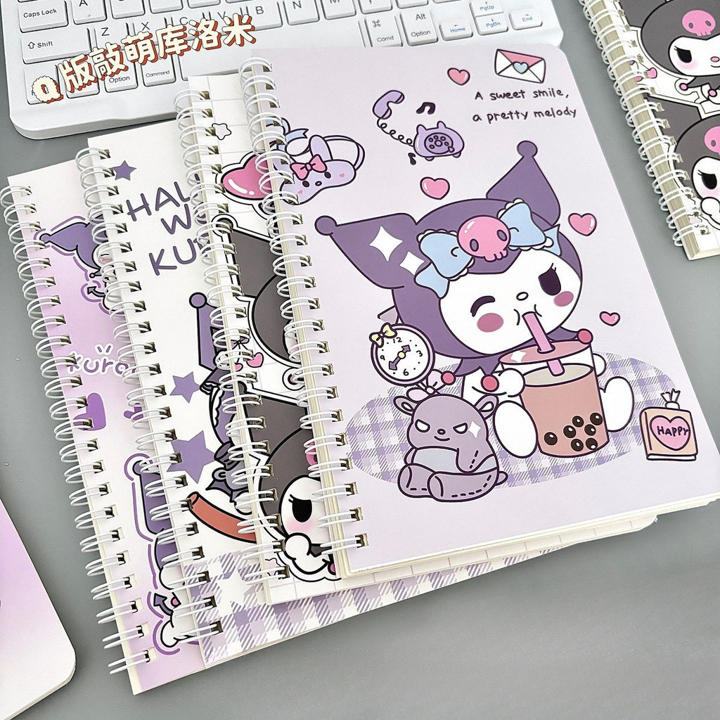 Kuromi Notebook, Student A5 Spiral Notebook, Cute Cartoon Thick ...