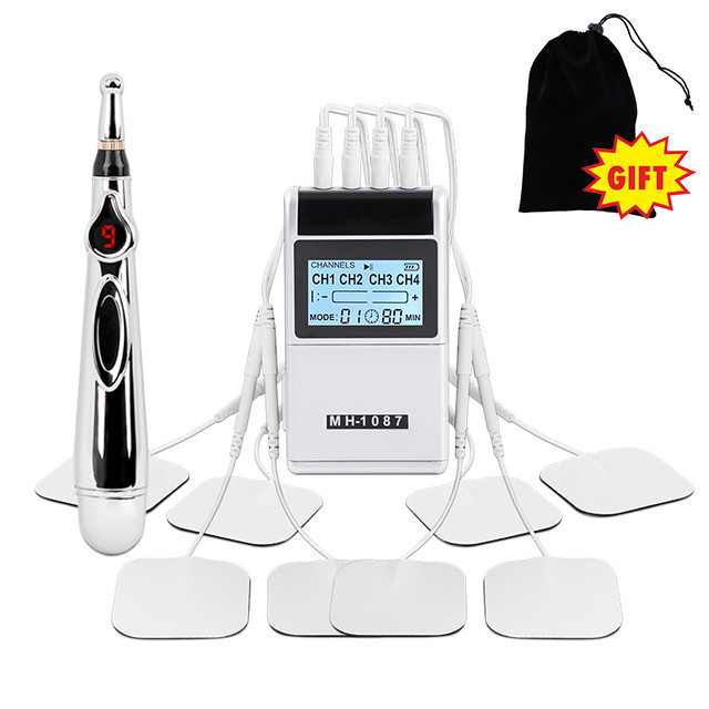 15 Modes 4 Output Channel PMS Eletric Professional Muscle Stimulation ...