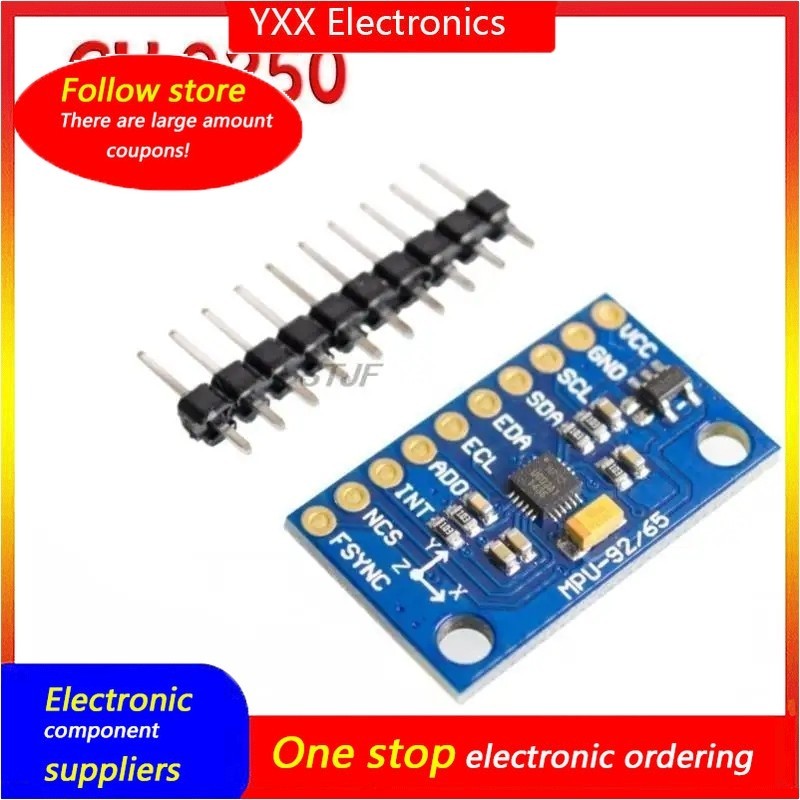 Mpu9250 299DOF Nine-Axis/9-Axis Posture Acceleration Gyroscope Compass Magnetic Field Sensor ...