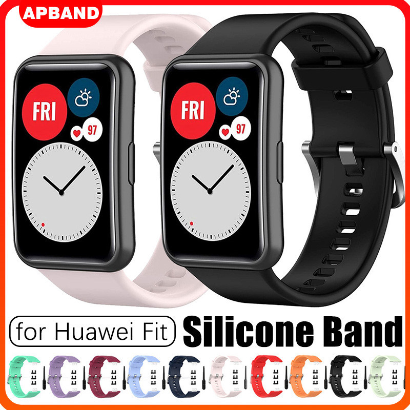 Silicone Rubber Strap for Huawei Watch FE/Huawei Watch FIT Soft Sport ...
