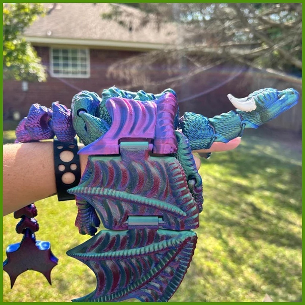 Dragon Puppet Dragon Wristlet Finger Puppet 3D Printed Animal Finger ...