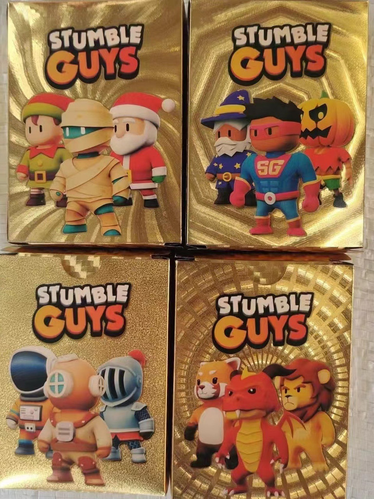 Stumble Guys Stumble Guys Gold Foil Card Crash Party Competitive Board ...