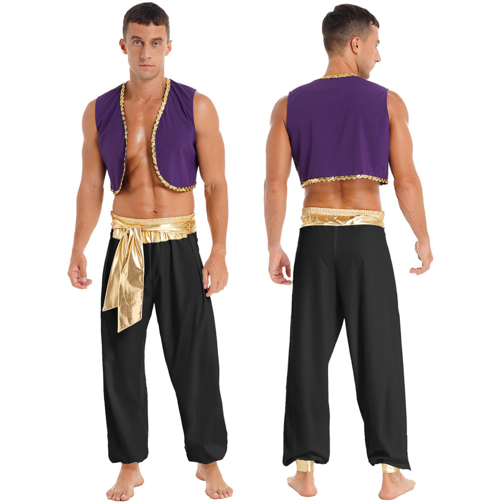 Mens Halloween Theme Party Costume Role Play Stage Performance Outfit ...