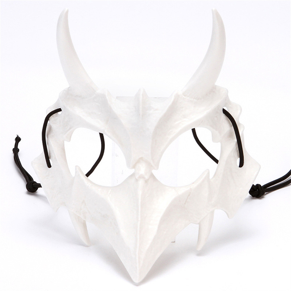 1Pcs Halloween Cosplay Mask Plastic Half Mask Scary Horror Skeleton ...