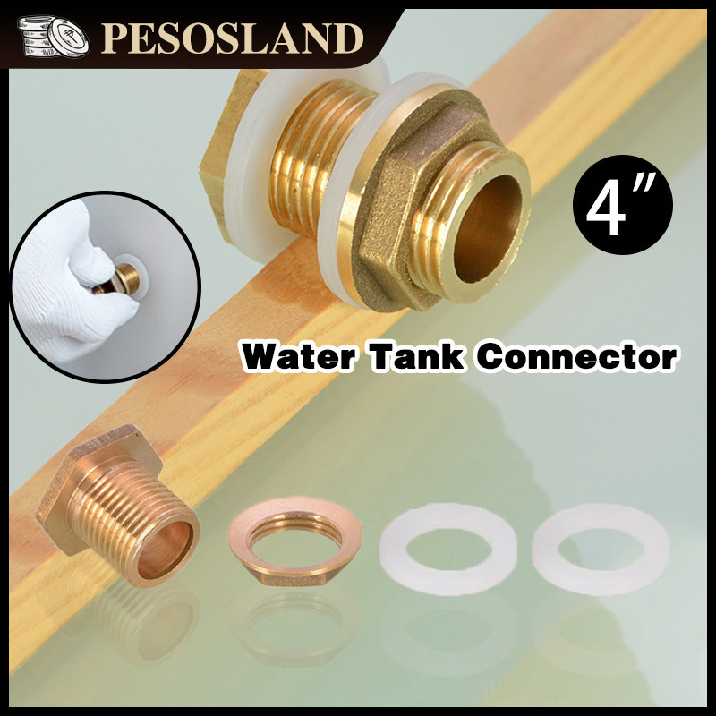 M1/2'' Water Tank Drainage Connector Fittings Solid Brass Water Tank ...
