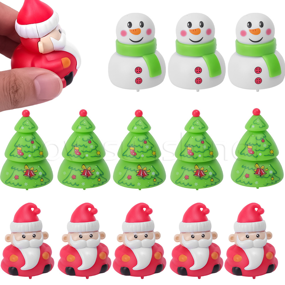 Santa Claus Snowman Xmas Tree Rollback Car Toys - Children Funny ...