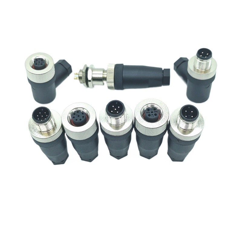 M12 aviation plug 4-core 5-core 8-core 12-core sensor connector ...
