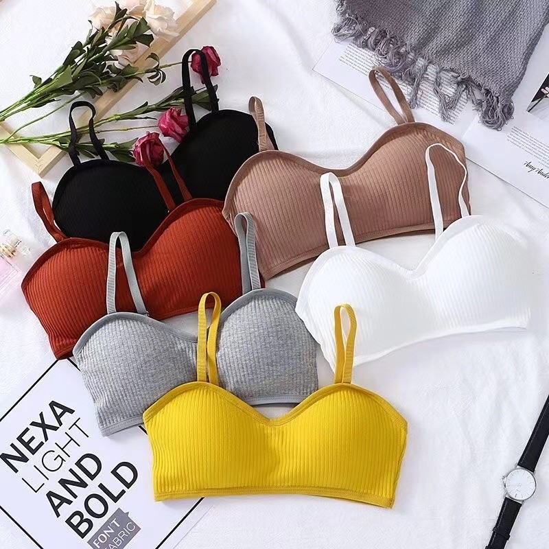 【M&M】#20193 Women Sexy Simple Bra Wireless Multi-Color Heart Shape ...