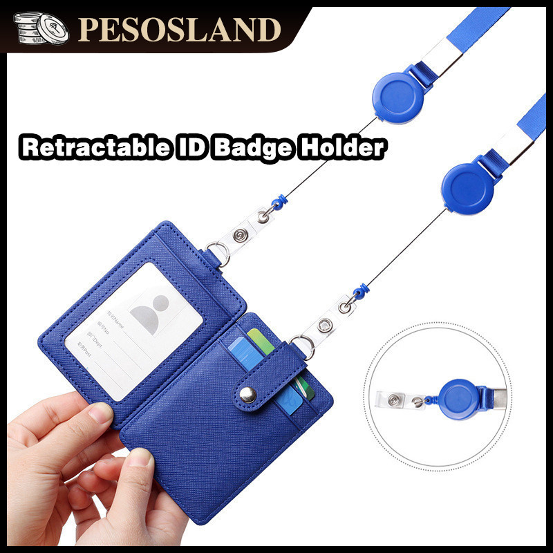 Retractable Card Holder Credit Card Holders Office Supplies ID Badge ...