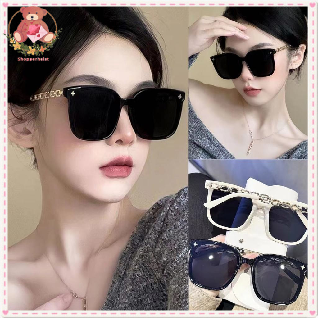 Advanced Sense Chain Temple Sunglasses Fashion Frame Sunglasses For ...