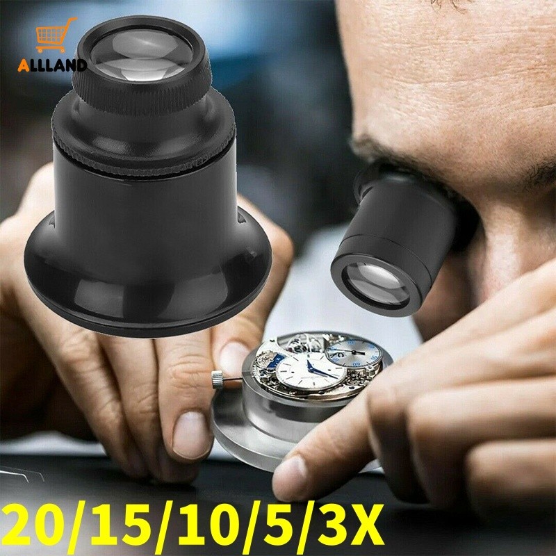 20X 15X 10X 10X 3X Jeweler Watch Magnifier Tool - Portable Monocular ...